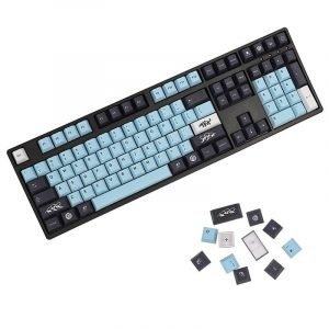 Avatar Mizu Keycaps Set GMK Clone Anime Blue Black ISO - Keysium