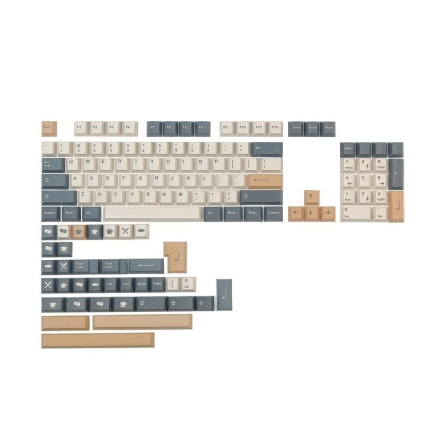 GMK Black Red Cyrillic Clone Keycaps Set Russian Cherry PBT - Keysium