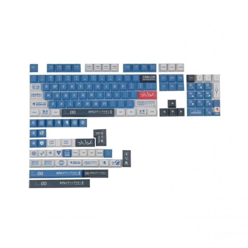 Russian Cyrillic Keycaps Set Red White Green Cherry Profile PBT - Keysium
