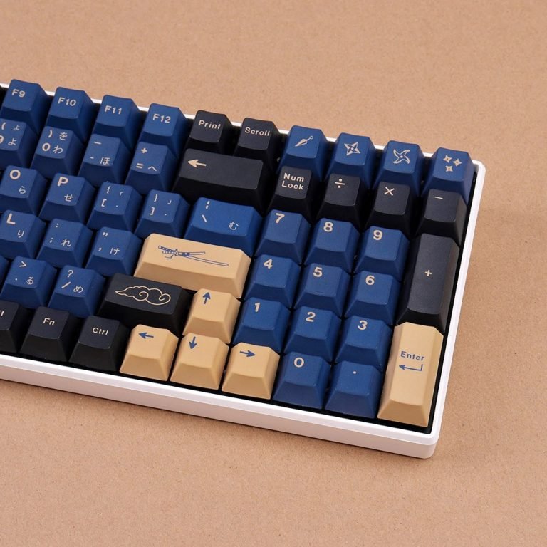 GMK Black Red Cyrillic Clone Keycaps Set Russian Cherry PBT - Keysium