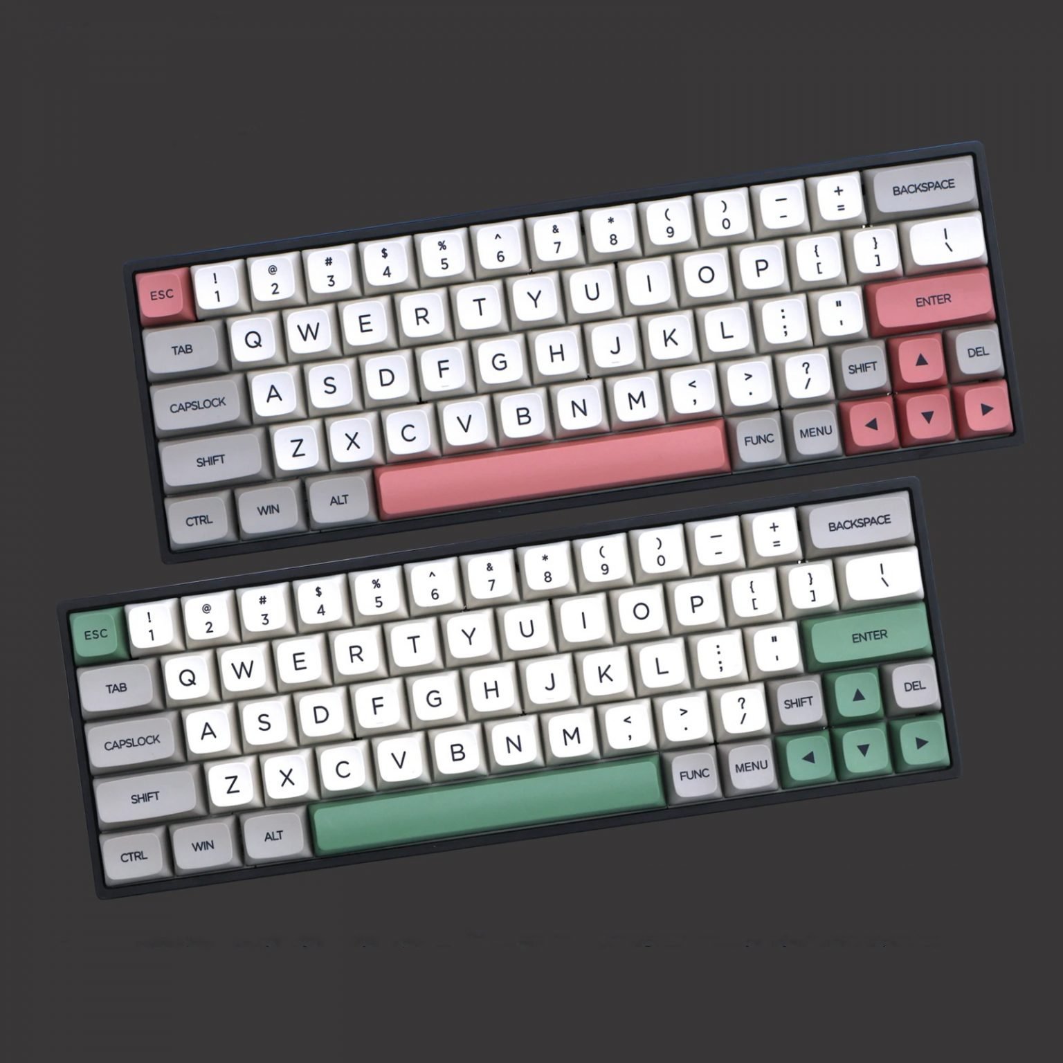GMK Graffiti Clone Keycaps Set Black Pink Topography Cherry PBT - Keysium