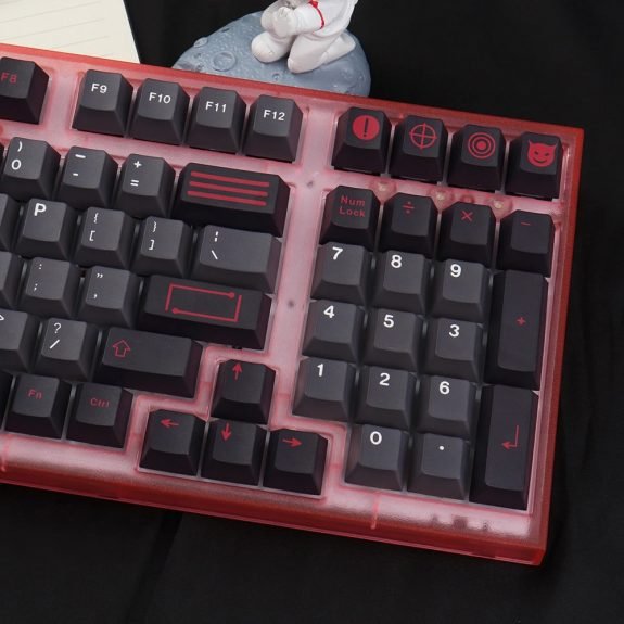Evil Dolch Keycaps Set GMK Clone Devil Red Black - Keysium