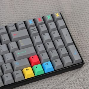GMK Clone Dualshot Keycaps Set Gray PS1 Retro 90’s Console - Keysium