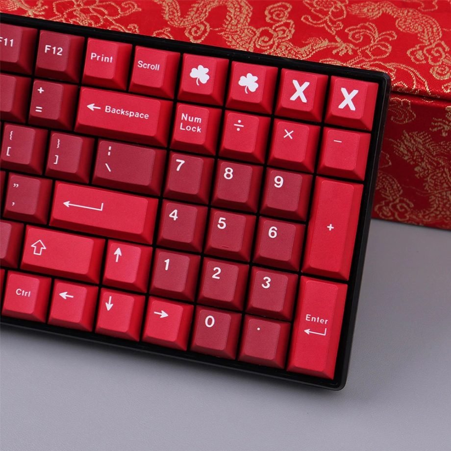 GMK Clone Jamon Keycaps Set Minimalist Red Spanish - Keysium