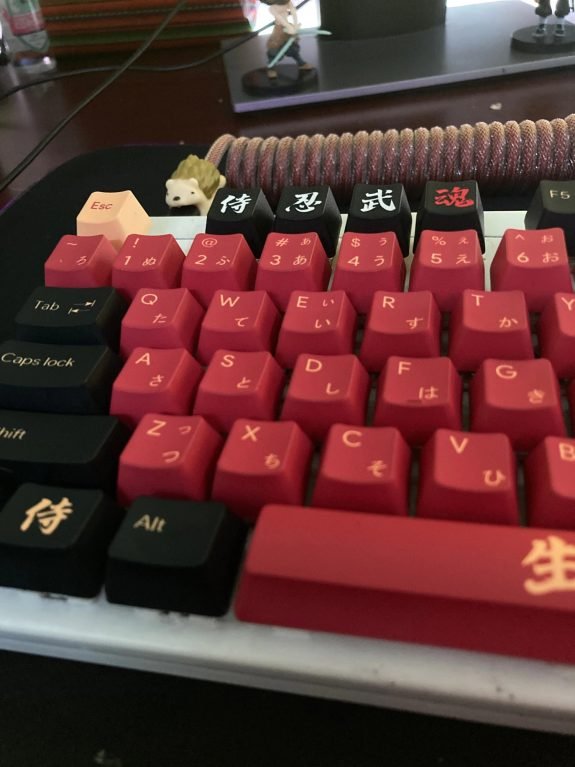 GMK Clone Red Samurai Keycaps Set Japanese Warrior - Keysium