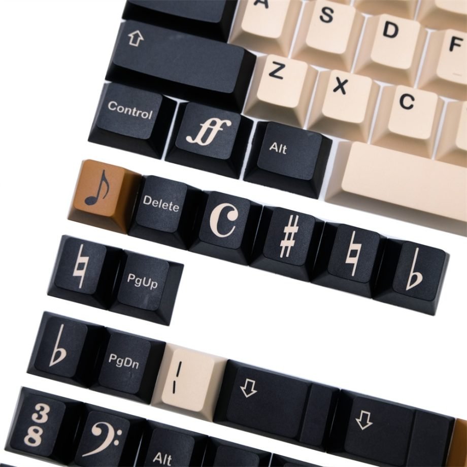 GMK Clone Maestro Keycaps Set Music Brown Black - Keysium