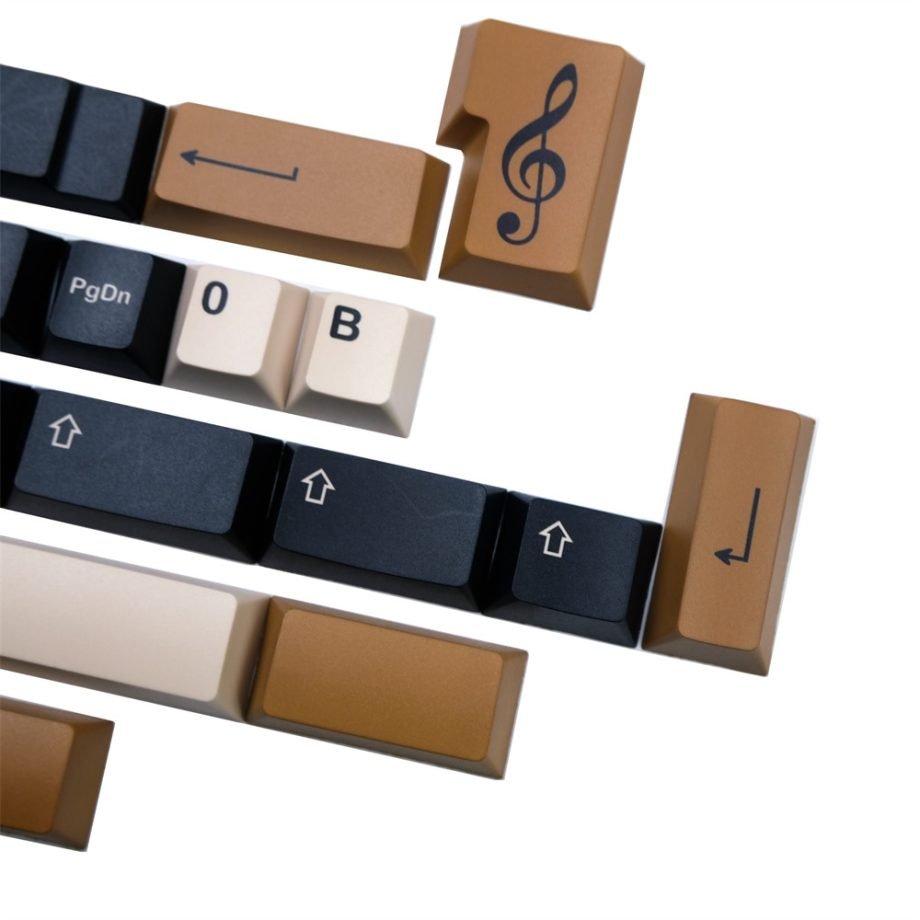GMK Clone Maestro Keycaps Set Music Brown Black - Keysium