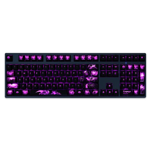 Backlit Engage Kiss Keycaps Set Anime Kisara Waifu - Keysium