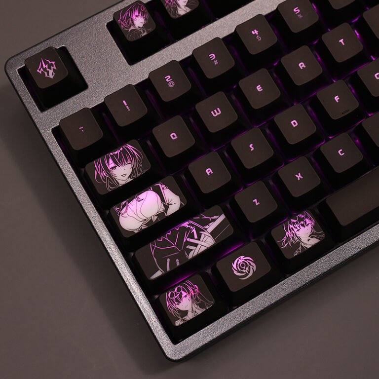 Backlit Honkai Star Rail Keycaps Set Anime Game Kafka - Keysium