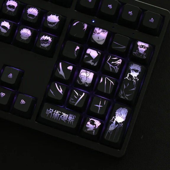 Backlit Jujutsu Kaisen Keycaps Set Anime Satoru Gojo - Keysium