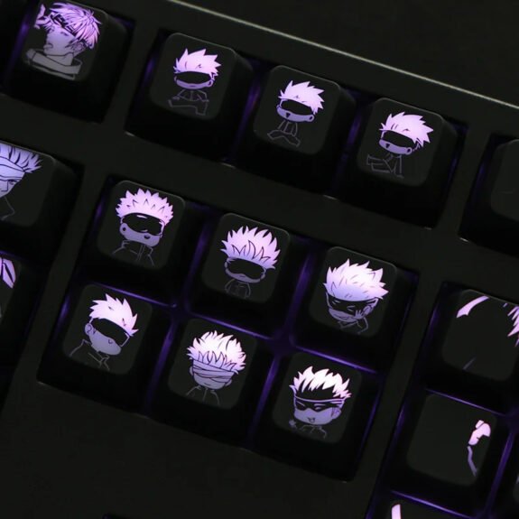 Backlit Jujutsu Kaisen Keycaps Set Anime Satoru Gojo - Keysium