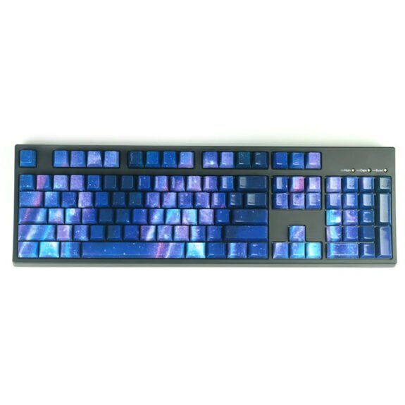 Backlit Blue Starry Night Sky Keycaps Set ABS - Keysium