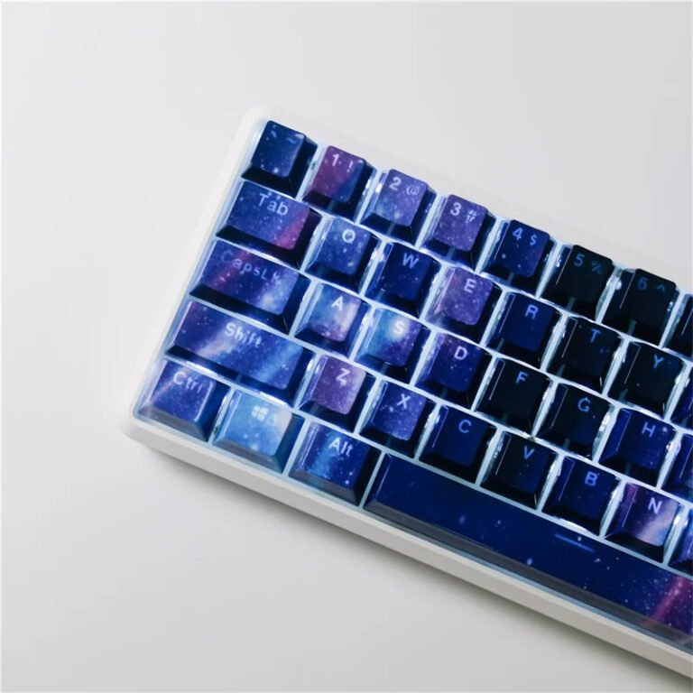Backlit Blue Starry Night Sky Keycaps Set ABS - Keysium
