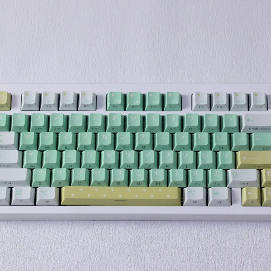Backlit Side Printed Japanese Keycaps Set Pastel PBT - Keysium