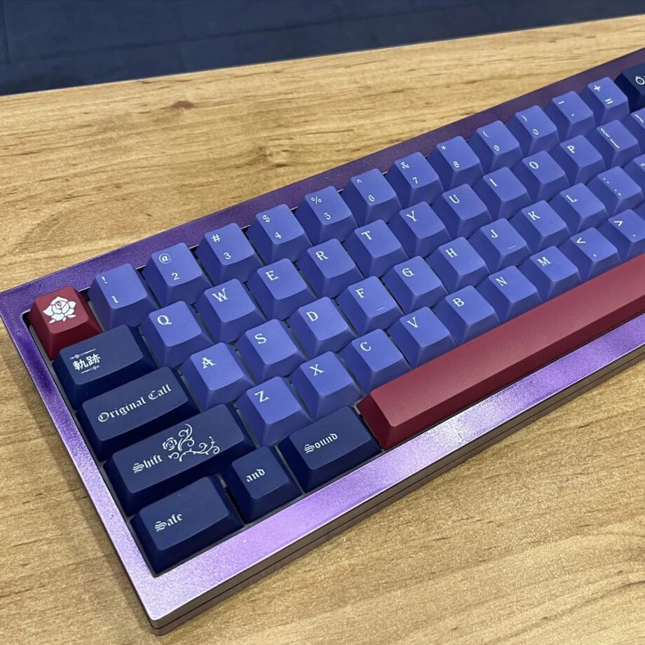BanG Dream Roselia Keycaps Set Purple Blue PBT - Keysium