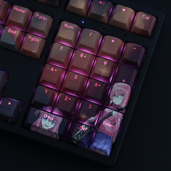 Bocchi The Rock Keycaps Set Anime Hitori Backlit - Keysium