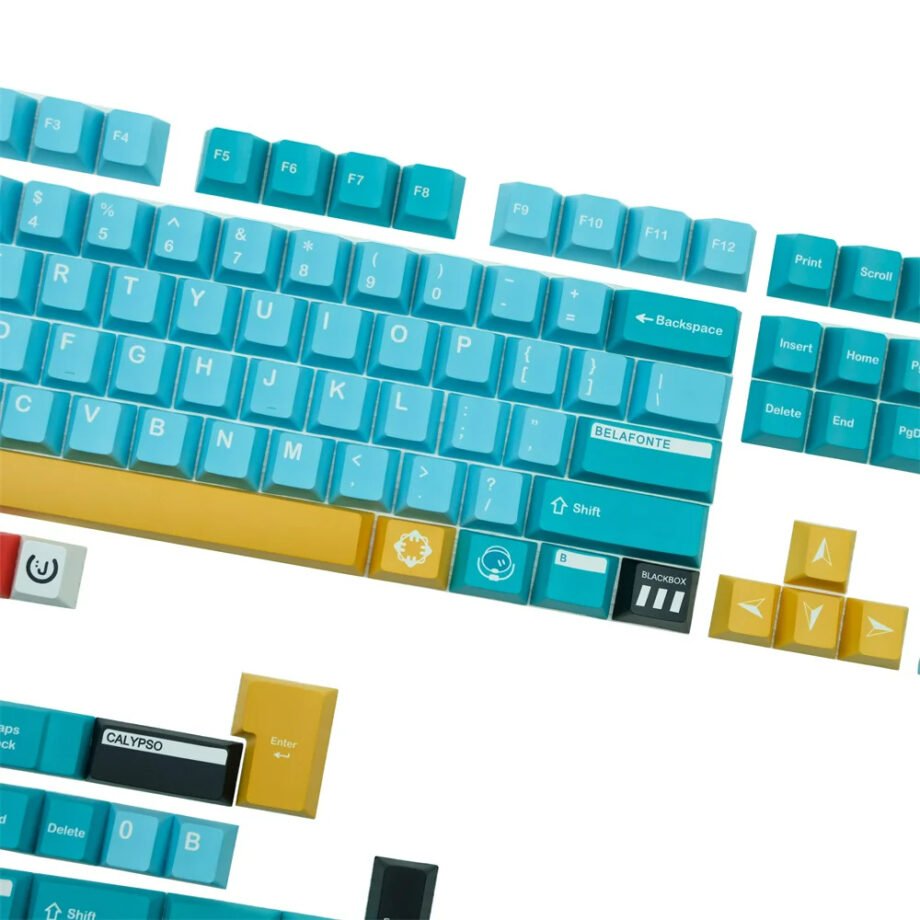 GMK Clone Belafonte Keycaps Set PBT Blue - Keysium
