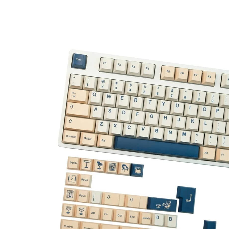 GMK Clone Birch Keycaps Set Retro Pastel PBT - Keysium