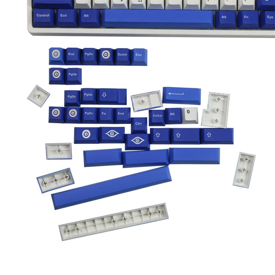 GMK Clone Evil Eye Keycaps Set Greek Blue - Keysium