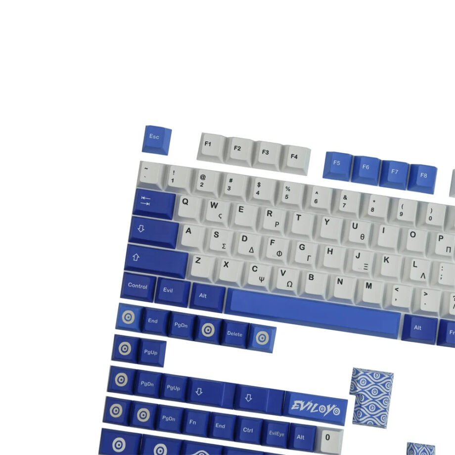 GMK Clone Evil Eye Keycaps Set Greek Blue - Keysium