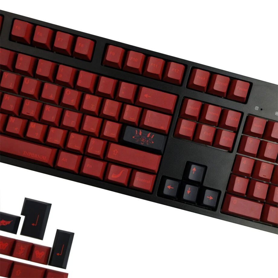 GMK Clone Infernal Keycaps Set Red Hot PBT - Keysium