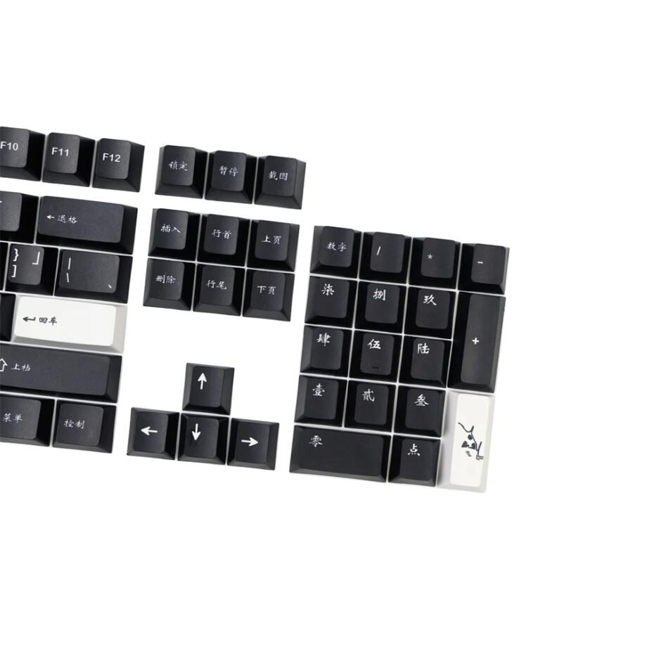 GMK Clone Shanshui Keycaps Set Chinese Black - Keysium
