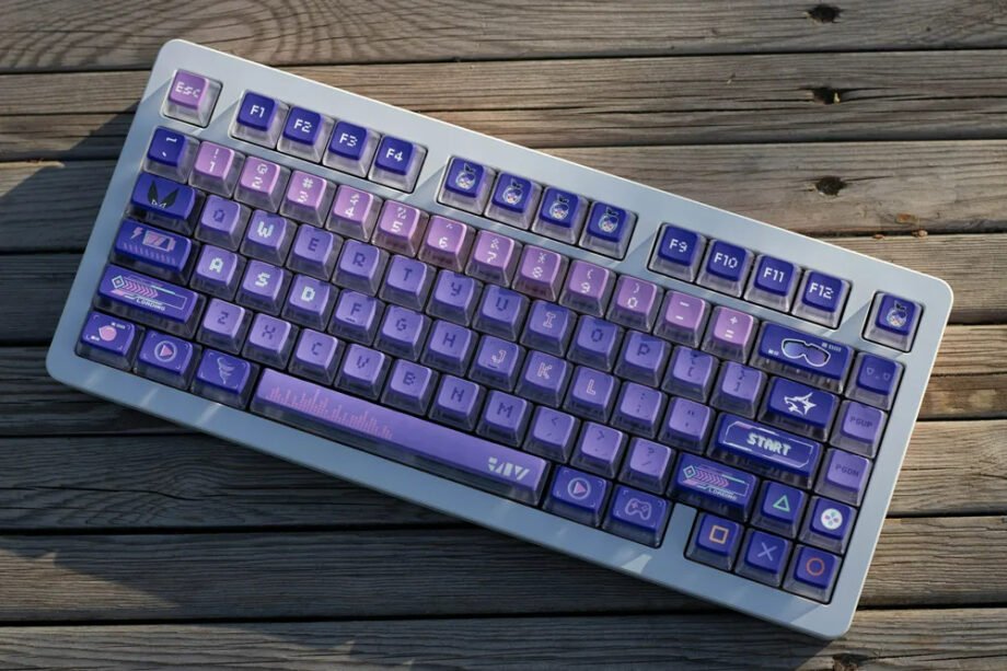 Honkai Star Rail Silver Wolf Keycaps Set Purple - Keysium