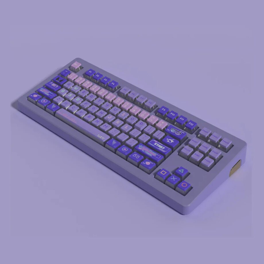 Honkai Star Rail Silver Wolf Keycaps Set Purple - Keysium