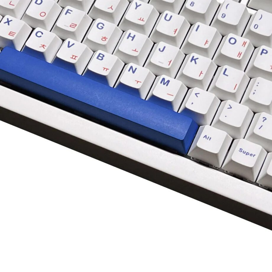 Korean Hangul Keycaps Set Blue White Red PBT - Keysium
