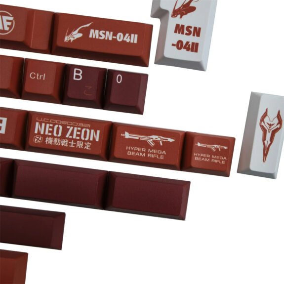 Mobile Suit Gundam Keycaps Set Nightingale Red - Keysium