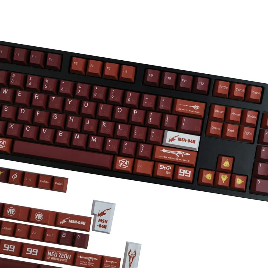 Mobile Suit Gundam Keycaps Set Nightingale Red - Keysium