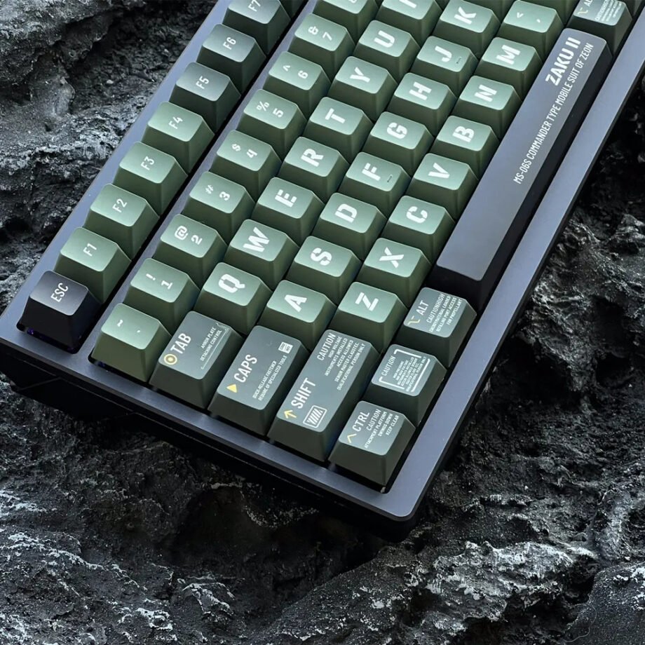 Mobile Suit Gundam Keycaps Set Zaku II Green - Keysium