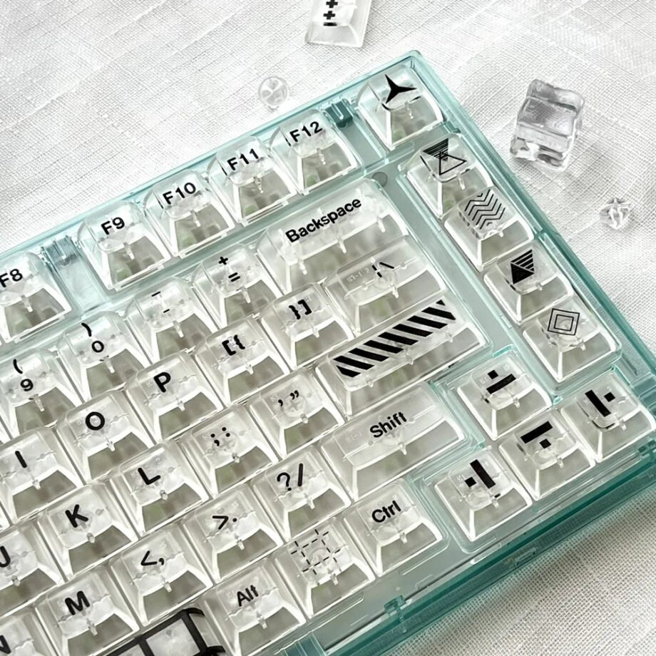 See Through Transparent Keycaps Set Backlit - Keysium