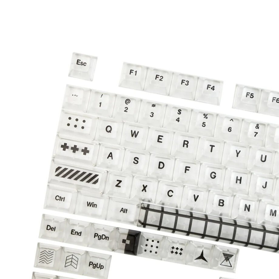 See Through Transparent Keycaps Set Backlit - Keysium
