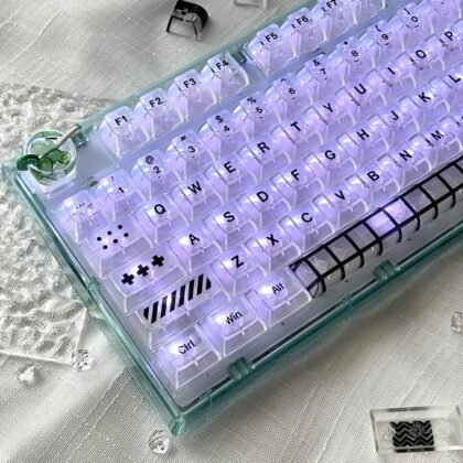 See Through Transparent Keycaps Set Backlit - Keysium