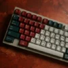 Russian Cyrillic Keycaps Set Red White Green Cherry Profile PBT - Keysium